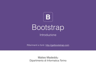 Bootstrap 3.0 - Introduzione | PPT