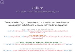 Bootstrap 3.0 - Introduzione | PPT