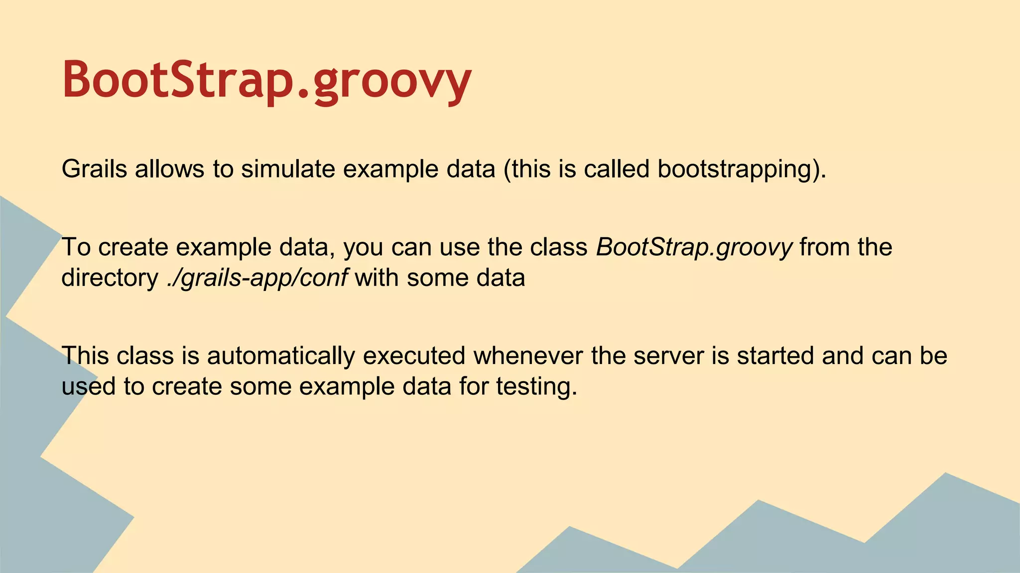 Boot strap.groovy | PPTX