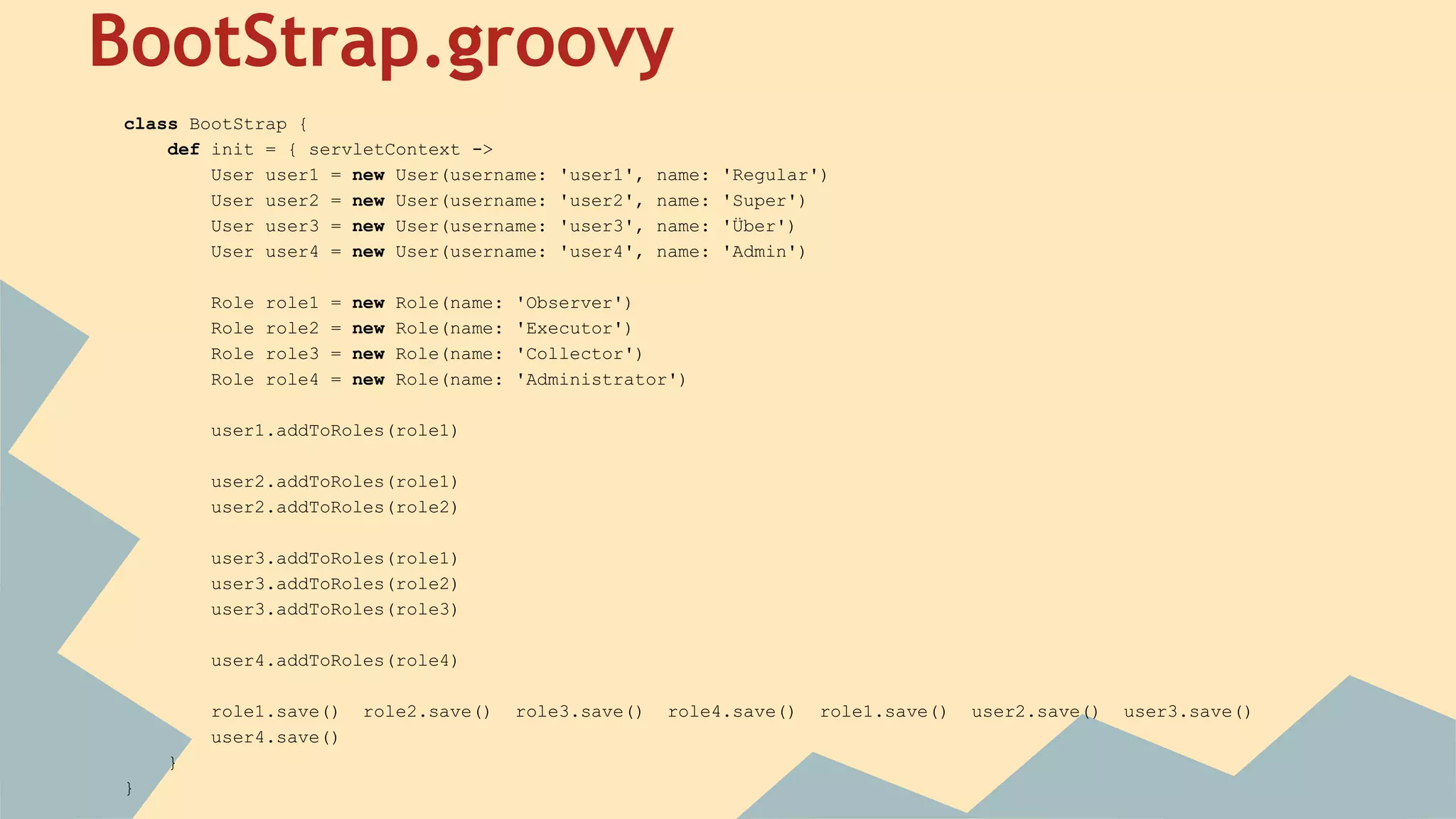 Boot strap.groovy | PPTX