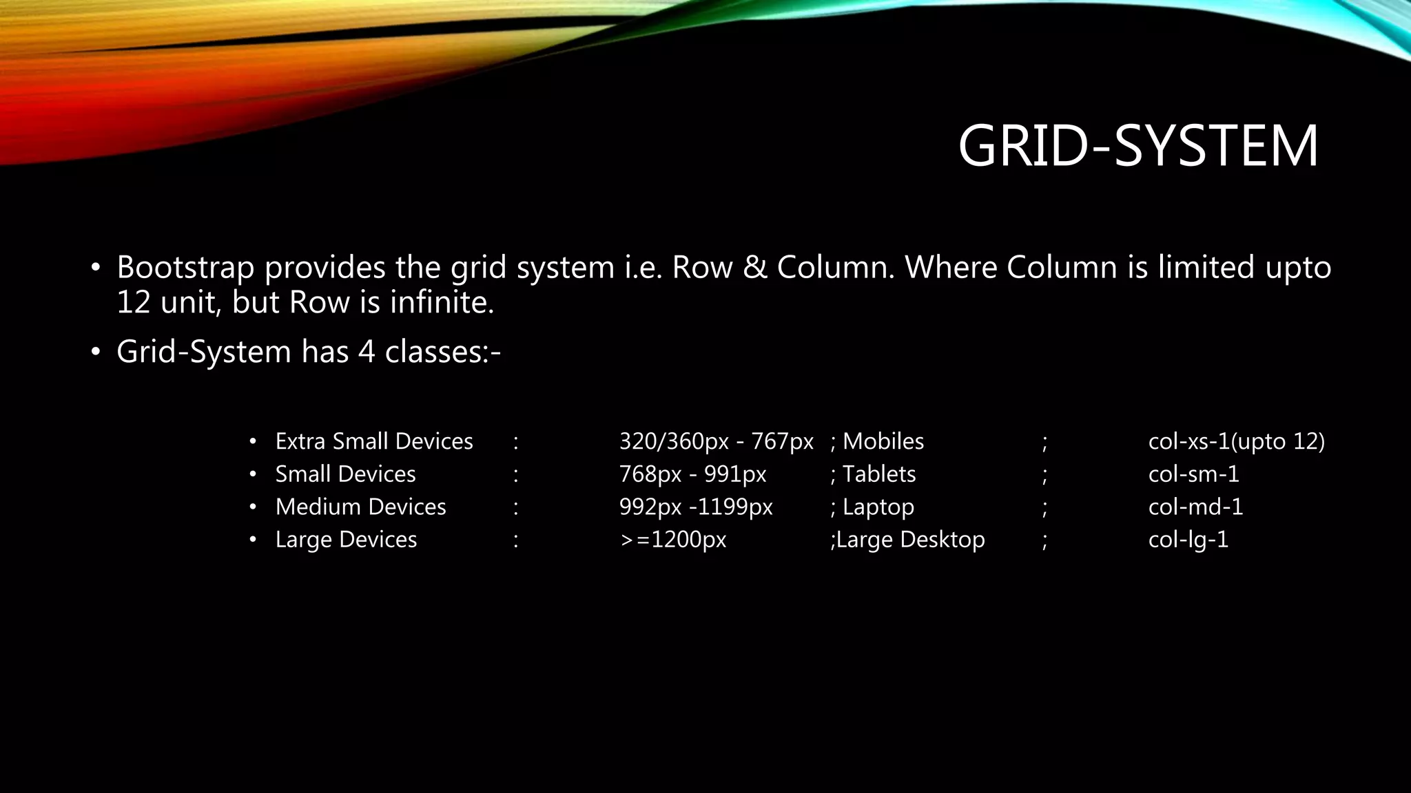 Bootstrap notes | PPTX