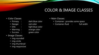 Bootstrap notes | PPTX