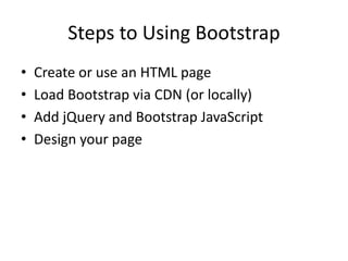 Intro to Bootstrap | PPT