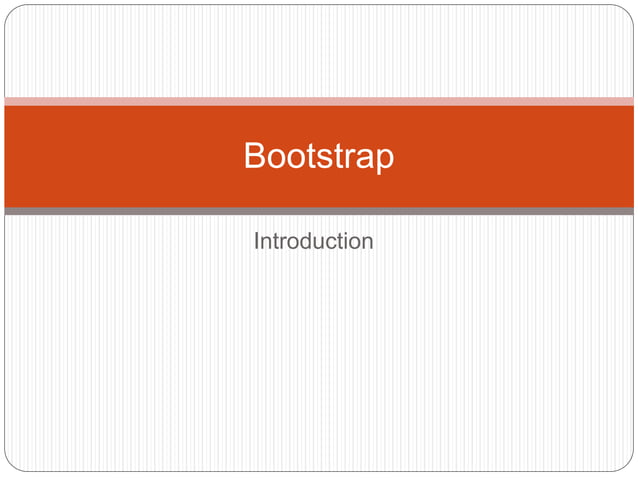Bootstrap.pptx | Web Design and HTML | Internet