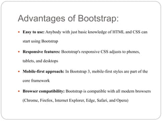 Bootstrap.pptx | Web Design and HTML | Internet