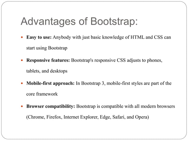 Bootstrap.pptx | Web Design and HTML | Internet