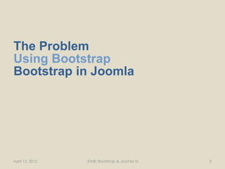 Bootstrap & Joomla UI | PDF | Web Development | Internet