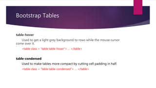 Bootstrap - Basics | PPTX