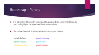 Bootstrap - Basics | PPTX
