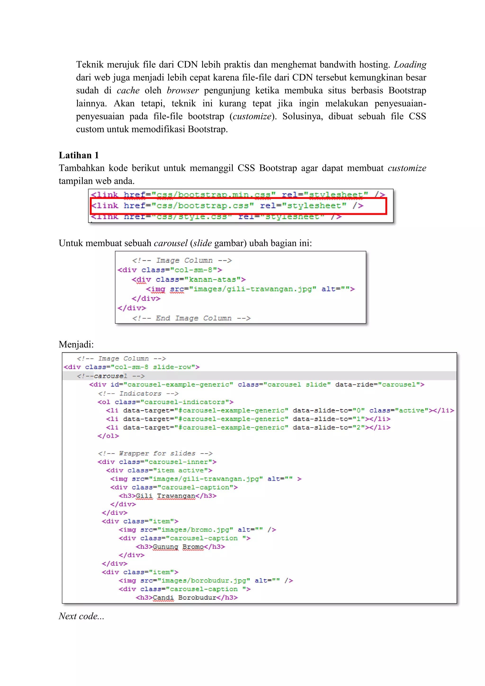 Bootstrap latihan | PDF