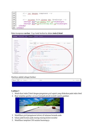 Bootstrap latihan | PDF