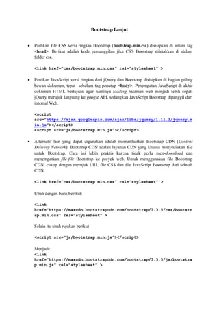Bootstrap latihan | PDF