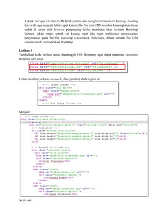Bootstrap latihan | PDF