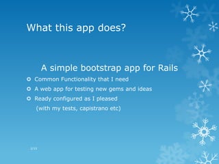 Bootstrap rails-app | PPTX