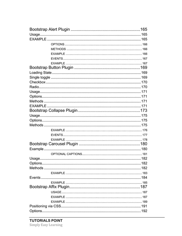 Bootstrap Tutorial Pdf