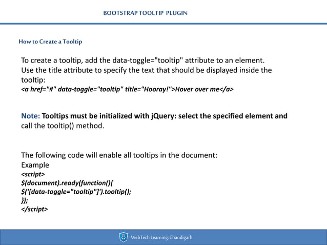 Bootstrap webtech presentation - new | PPTX