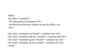 Bootstrap | PPTX