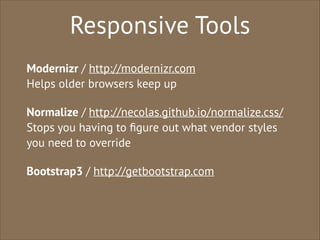 Bootstrap 3 + responsive | PPT
