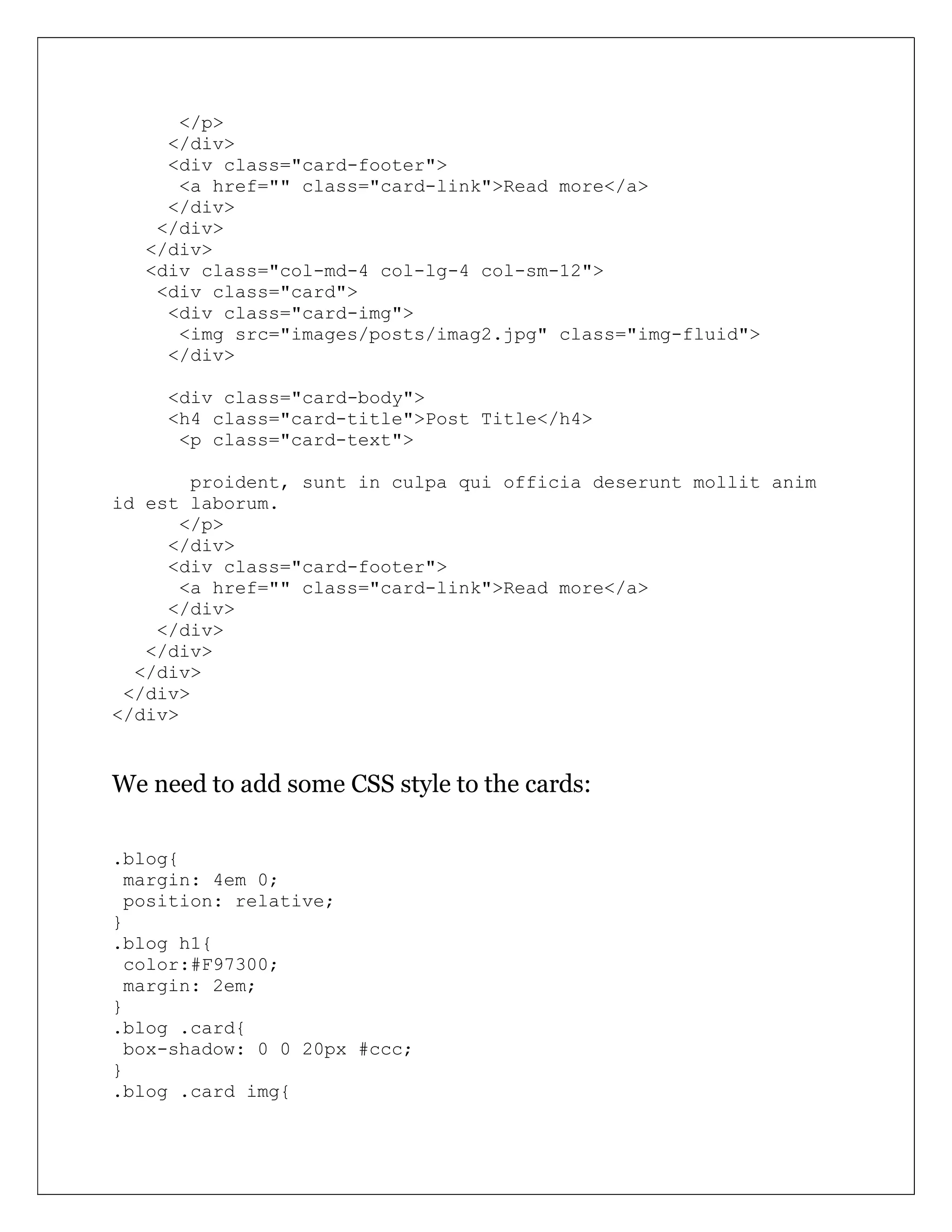 ViA Bootstrap 4 | PDF