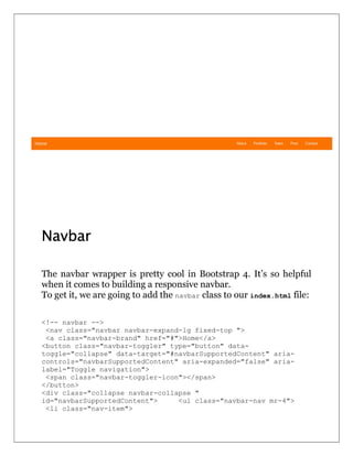 ViA Bootstrap 4 | PDF