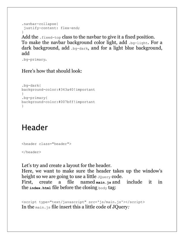 ViA Bootstrap 4 | PDF