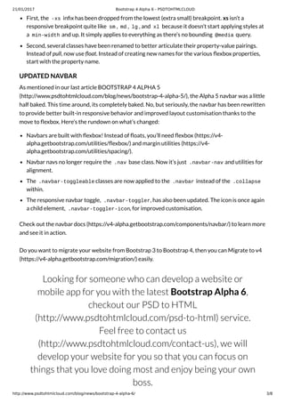 Bootstrap 4 alpha 6 | PDF