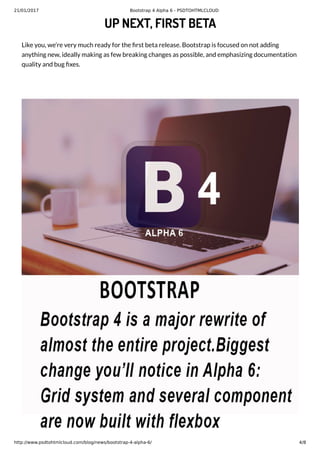 Bootstrap 4 alpha 6 | PDF