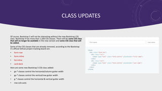 Bootstrap 5 whats new | PPTX