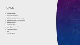 Bootstrap 5 whats new | PPTX