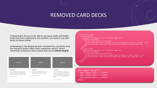 Bootstrap 5 whats new | PPTX