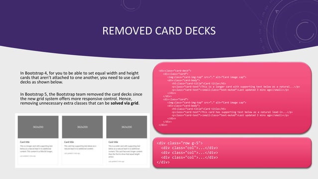 Bootstrap 5 whats new | PPTX | Web Design and HTML | Internet