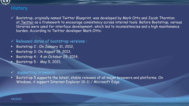Bootstrap 5 ppt | PPTX
