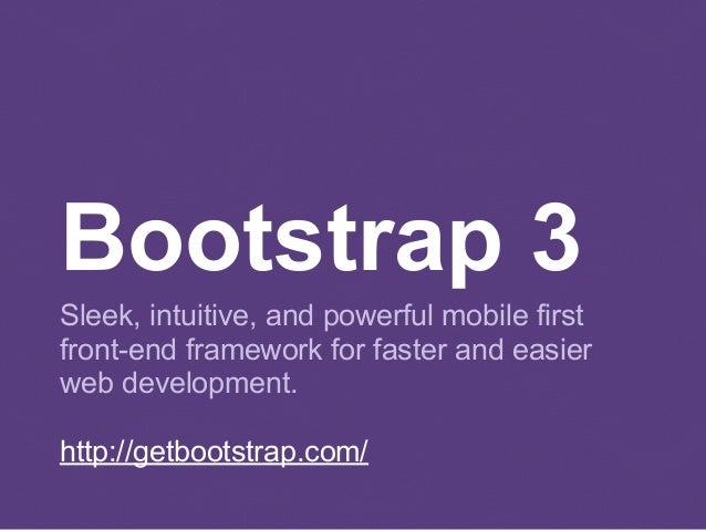 Bootstrap base theme for Drupal 7