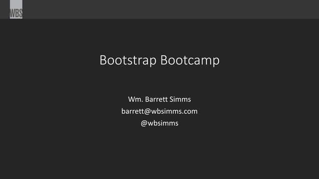 Bootstrap Bootcamp | PPT