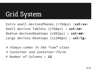 Bootstrap code lab | PPTX
