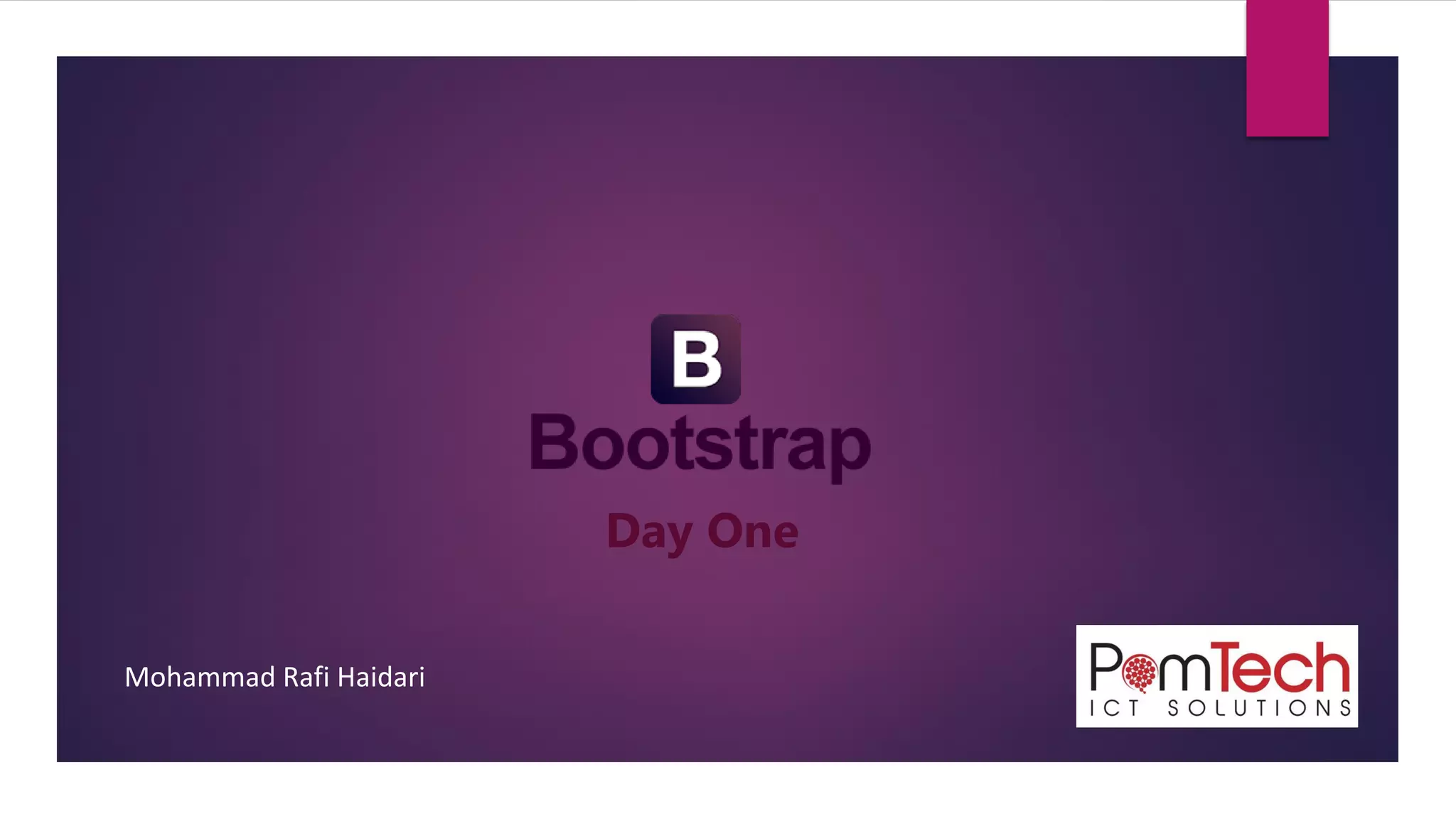 Bootstrap day1 | PDF | Web Design and HTML | Internet