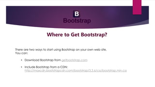 Bootstrap day1 | PDF | Web Design and HTML | Internet