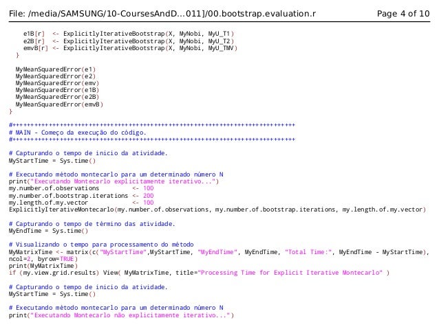 Bootstrap Evaluation in R - Source Code