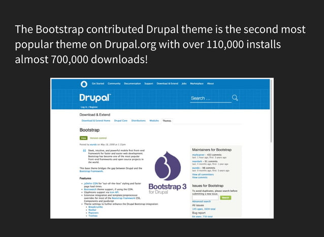 Bootstrap Framework and Drupal | PDF | Web Design and HTML | Internet