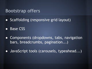 Bootstrap lightning talk | PPT