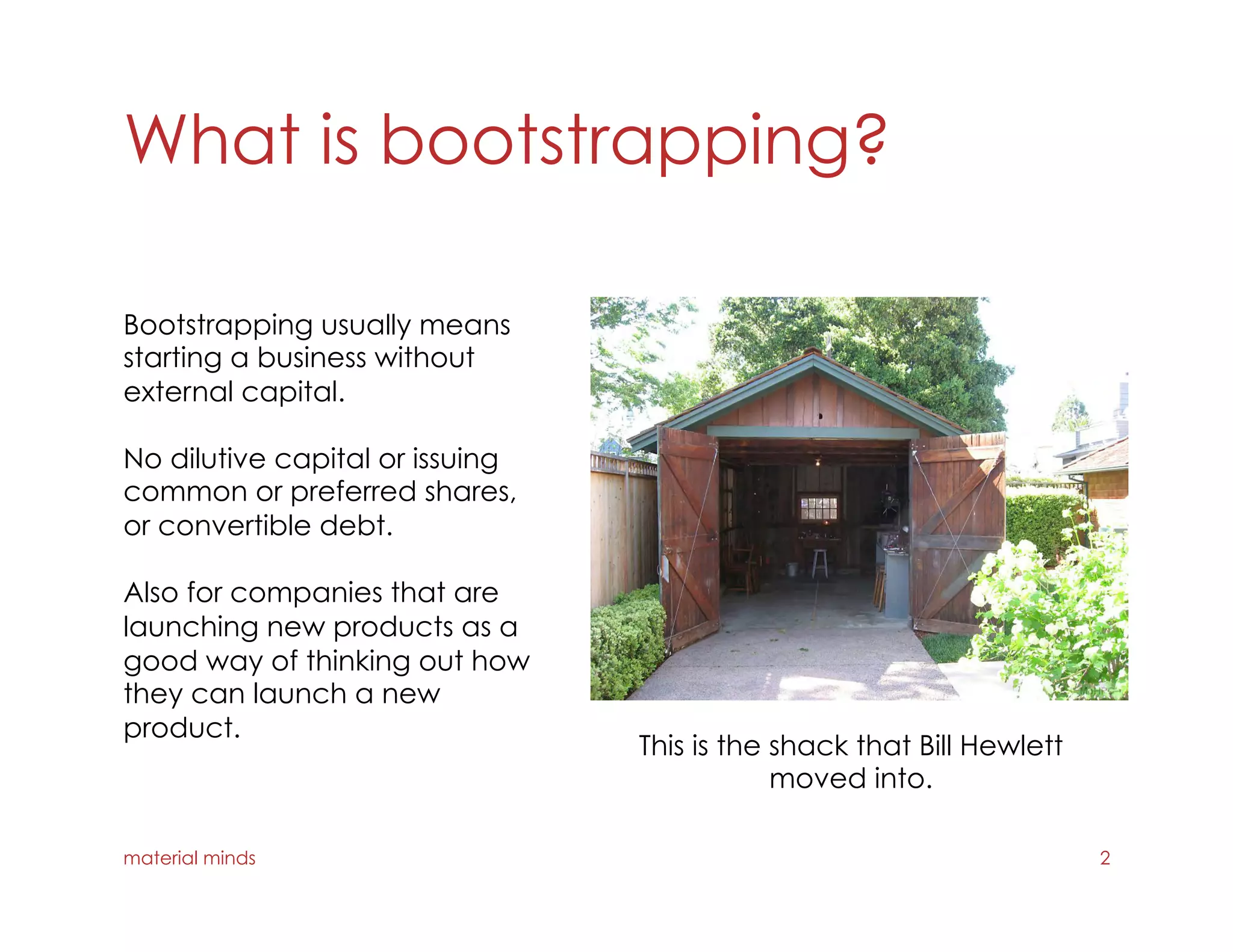 4 Rules for Bootstrapping | PDF