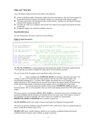 BOOTSTRAPPING TO EVALUATE RESPONSE MODELS: A SAS® MACRO | PDF ...