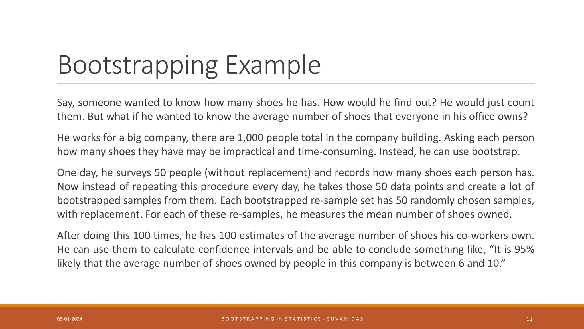 BOOTSTRAPPING IN STATISTICS | PPTX