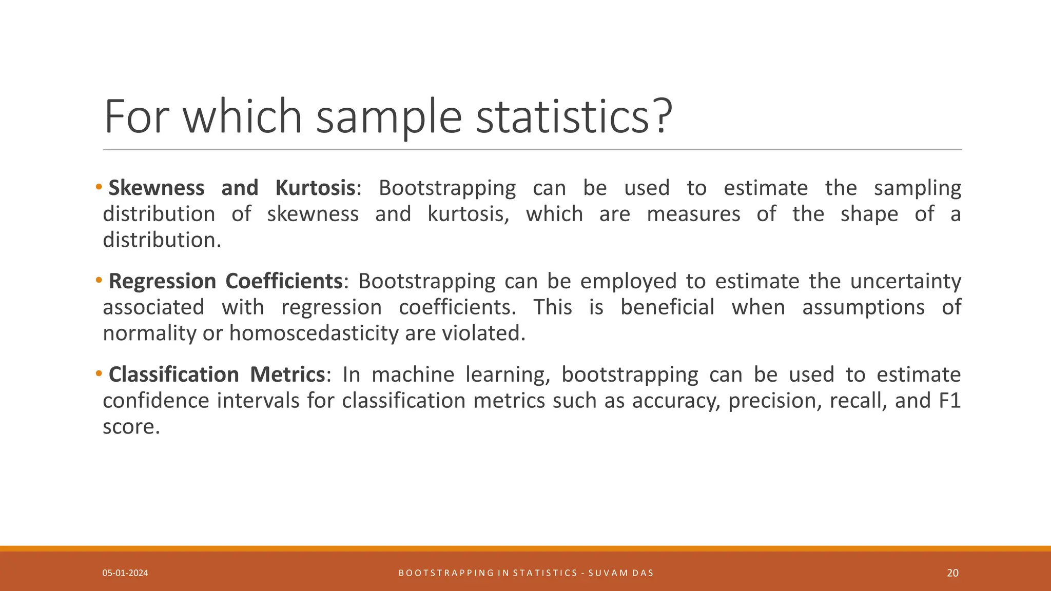 BOOTSTRAPPING IN STATISTICS | PPTX
