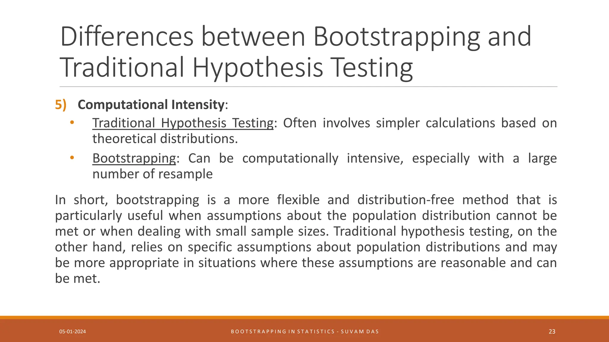 BOOTSTRAPPING IN STATISTICS | PPTX