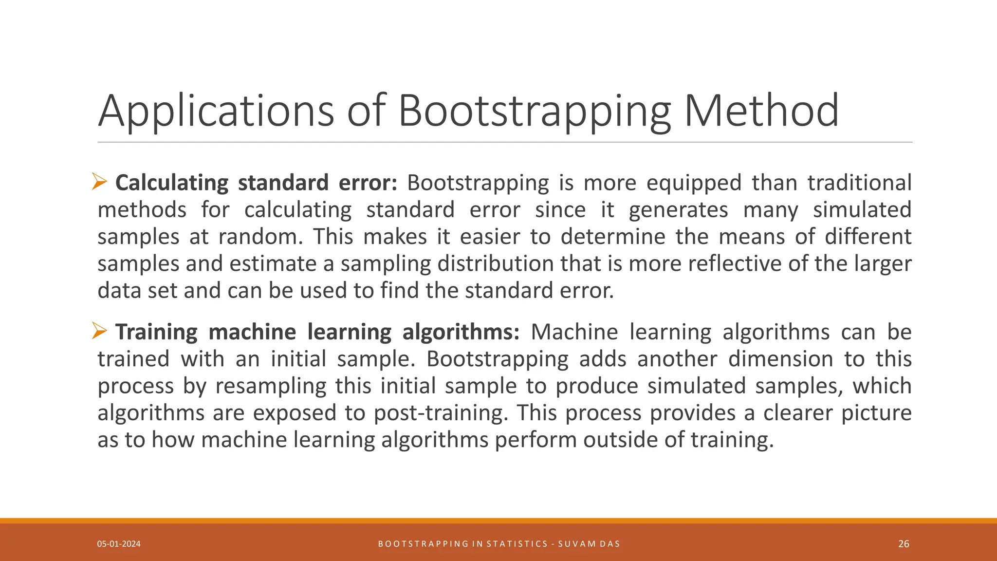 BOOTSTRAPPING IN STATISTICS | PPTX | Technology & Computing