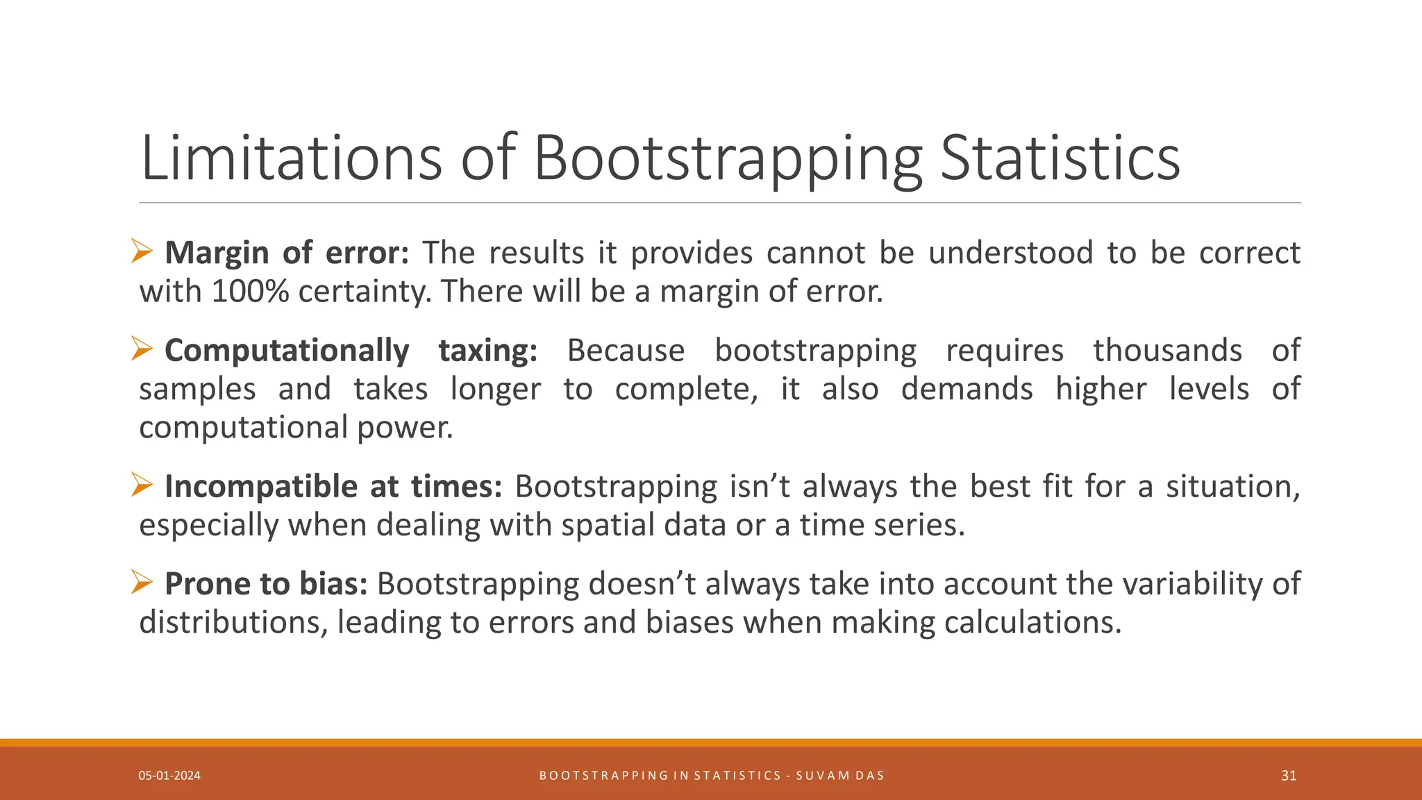 BOOTSTRAPPING IN STATISTICS | PPTX