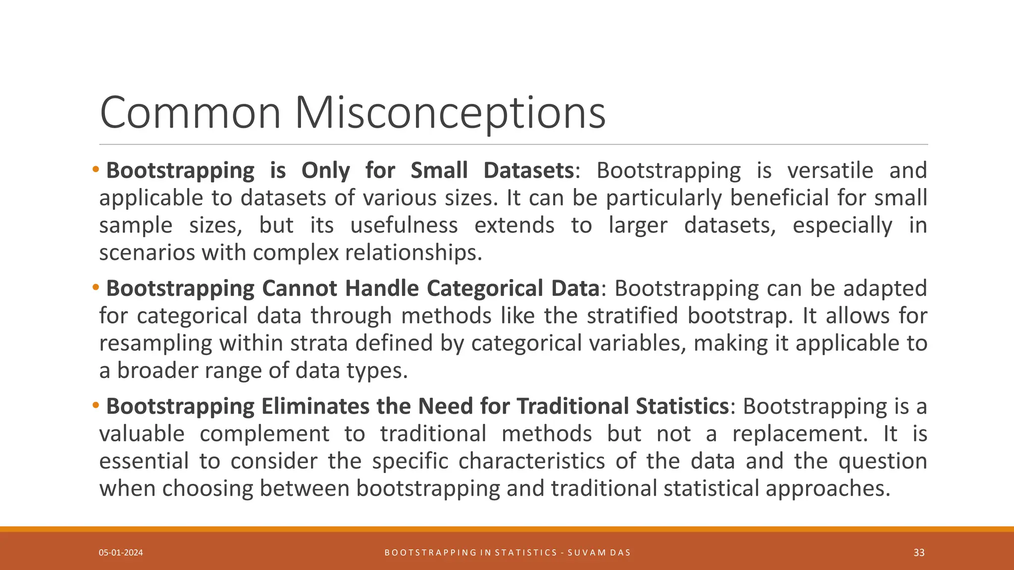 BOOTSTRAPPING IN STATISTICS | PPTX | Technology & Computing