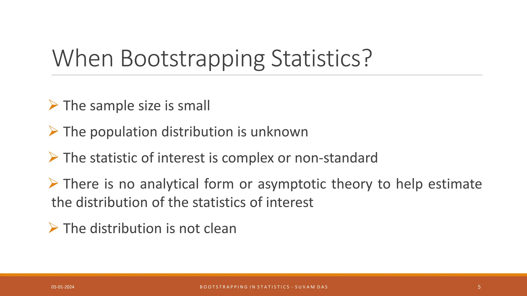 BOOTSTRAPPING IN STATISTICS | PPTX | Technology & Computing