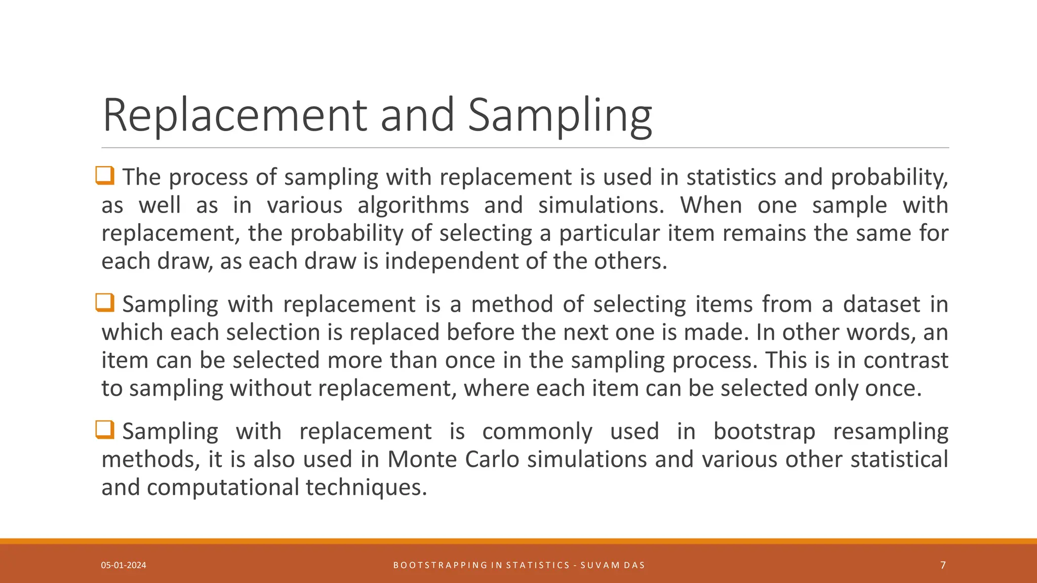 BOOTSTRAPPING IN STATISTICS | PPTX